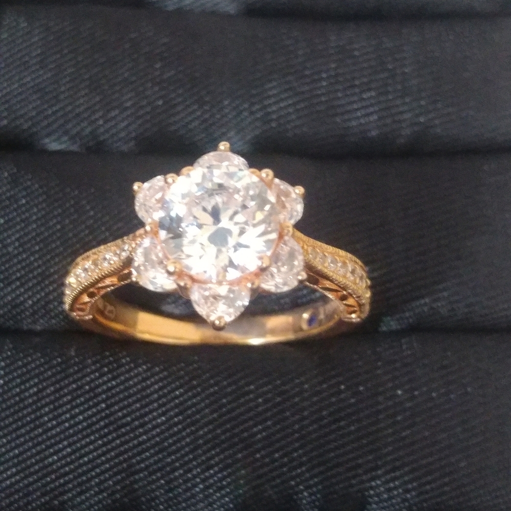 Vanna K For Bella Luce Rose Gold Ring - Gem